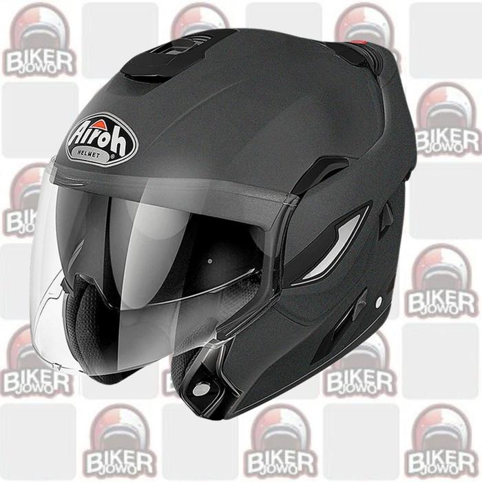 Jual Helm Airoh REV - REV19 Modular Matt Black - White Gloss ...