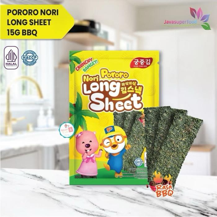 Jual PORORO NORI LONG SHEET 15GR | RUMPUT LAUT KERING | DRIED SEAWEED ...