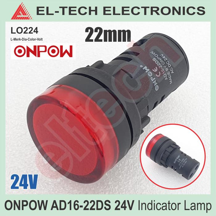 Jual 16mm 22mm 24V 220V AD16 Lamp Indicator AD16-16 AD16-22D Red Yellow ...