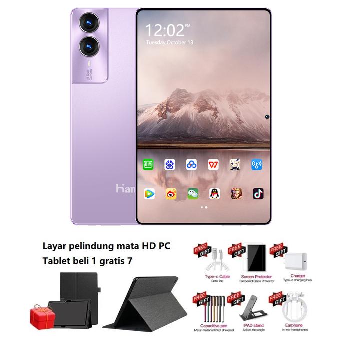 Promo Tab S13 Tablet PC Baru Android 11.6inch 16GB+10TB Wifi 4G/5G Dual ...