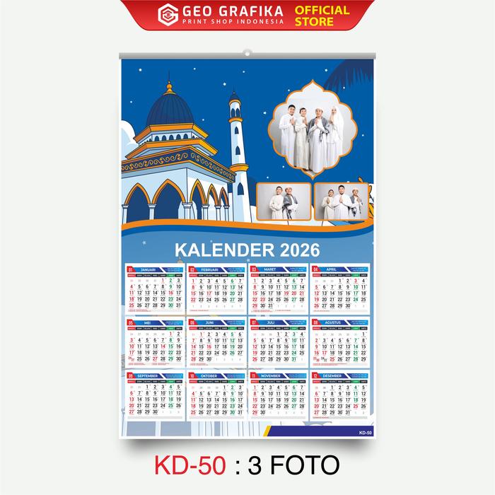 Promo CETAK KALENDER FOTO 2026 CUSTOM KARAKTER FREE DESAIN kalender ...