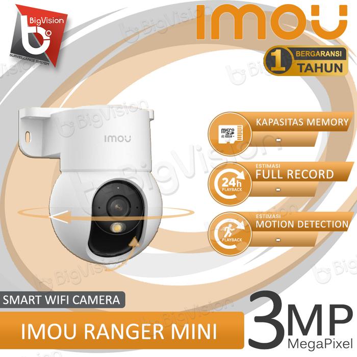 Promo IMOU RANGER MINI 3MP WIFI CAMERA PTZ 360 KAMERA WIRELESS AUDIO ...