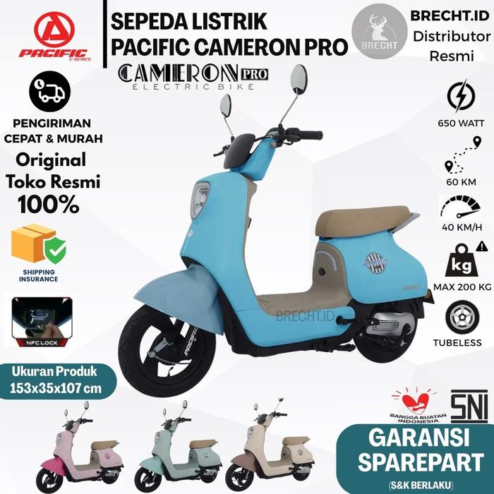 Jual Sepeda Listrik PACIFIC CAMERON PRO 650 Watt E Bike With NFC Lock - Pewter Blue - Kota ...