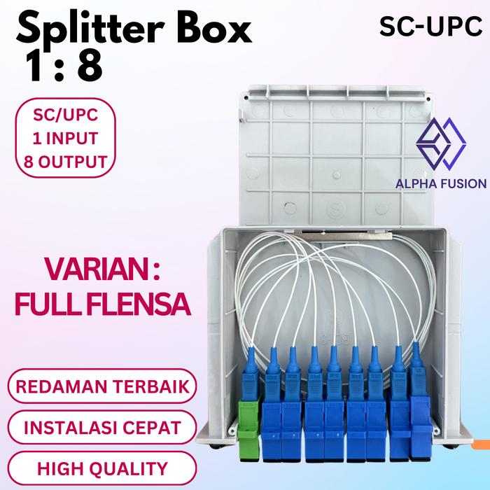 Promo Passive Splitter BOX 1:2 1:4 1:8 1:16 SC UPC Biru Pasif Splitter ...