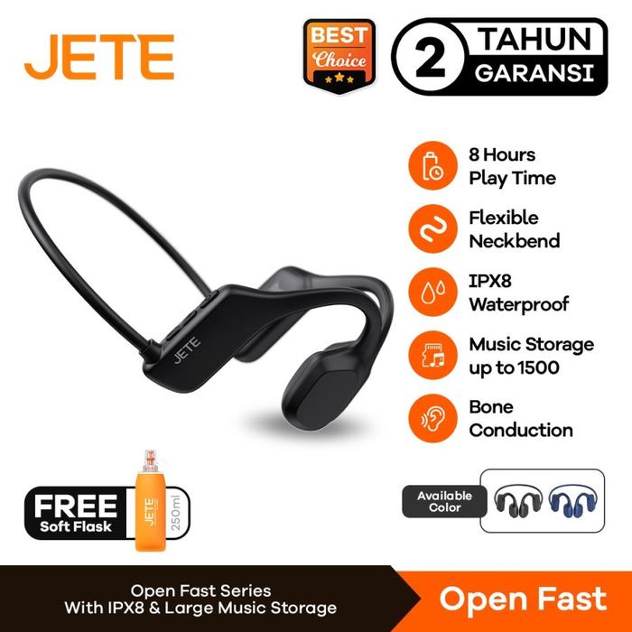 Promo JETE Headset Open Fast Running Open Ear Bone Conduction IPX8 ...