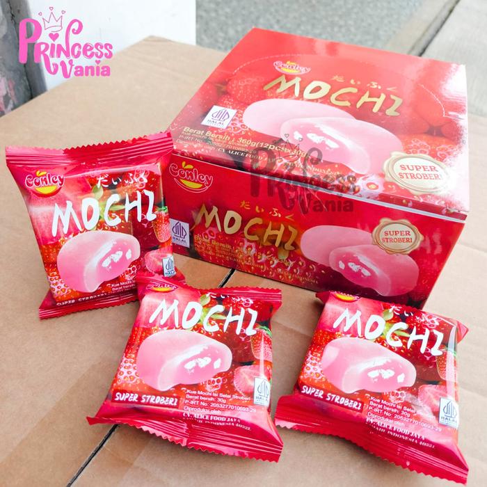 Jual 1 PACK ISI 12PCS CONLEY MOCHI SUPER COKLAT STROBERI BLUEBERRY ...