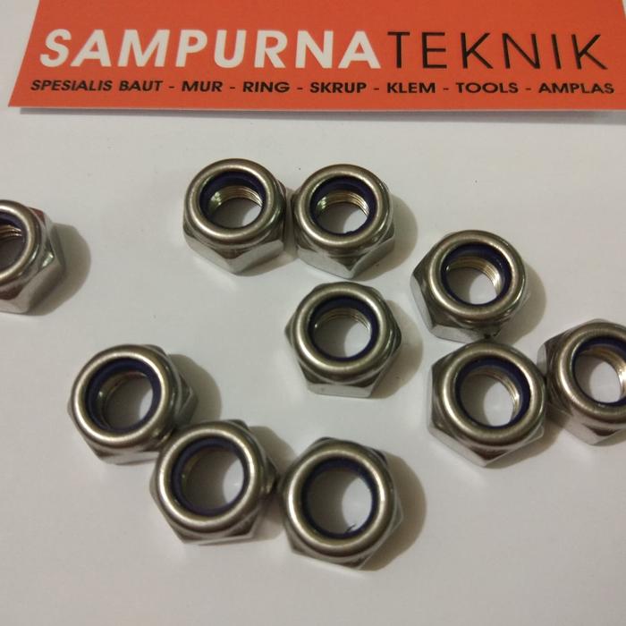 Jual Mur Nilon / Nylon 5mm stainless (Lock Nut m5) - 10pcs - Kota ...