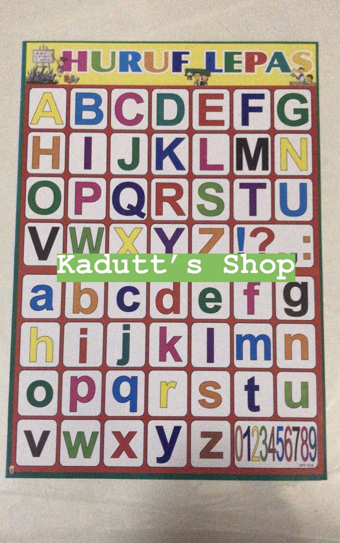 Jual Poster Edukasi Huruf ABC Alfabet Alphabet Mainan Murah - Jakarta ...