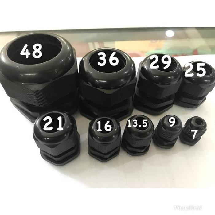 Jual kabel gland PG-25 / cable gland PG25 hitam /putih - Putih ...