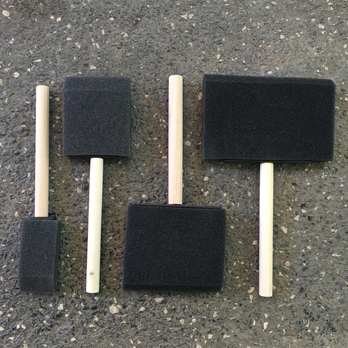 Jual Sponge Decoupage Hitam - Spons Lukis - Foam brush kuas lukis ...