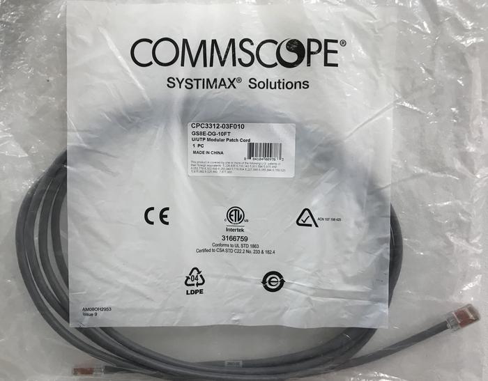 Jual Commscope Systimax Patch Cord Cat6 10Ft Grey (3m) - Jakarta Pusat ...