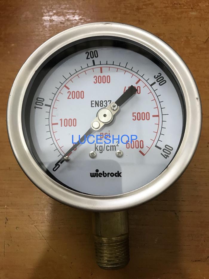Jual Pressure Gauge / Manometer 4” HC stainless drat kuningan - Jakarta ...