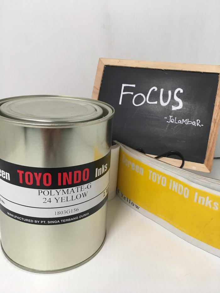 Jual Toyo Polymate G 24 Yellow. Toyo kuning. Cat sablon plastik ...
