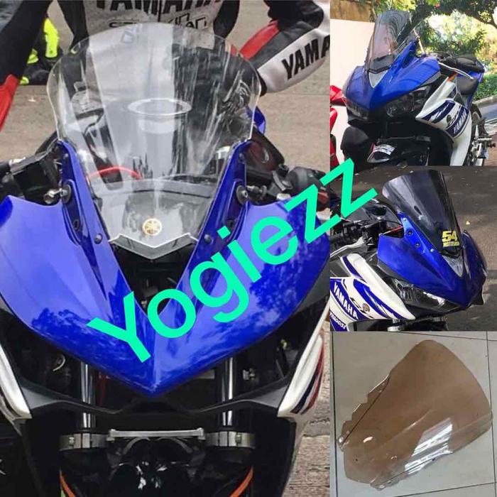 Jual Windshield r25 racing Visor yamaha r25 gp race laser cutting ...