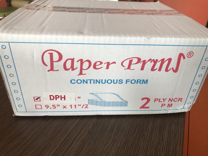 Jual Kertas resi continuous form paper prins type DPH A4/4 2ply ncr ...