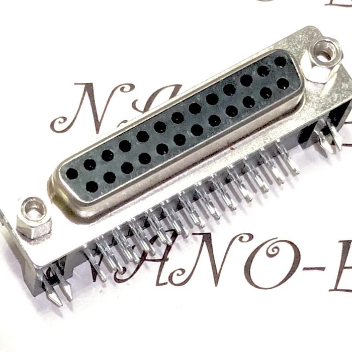 Jual Konektor DB25 Siku Female DB25 Female Connector Angle PCB Mount ...