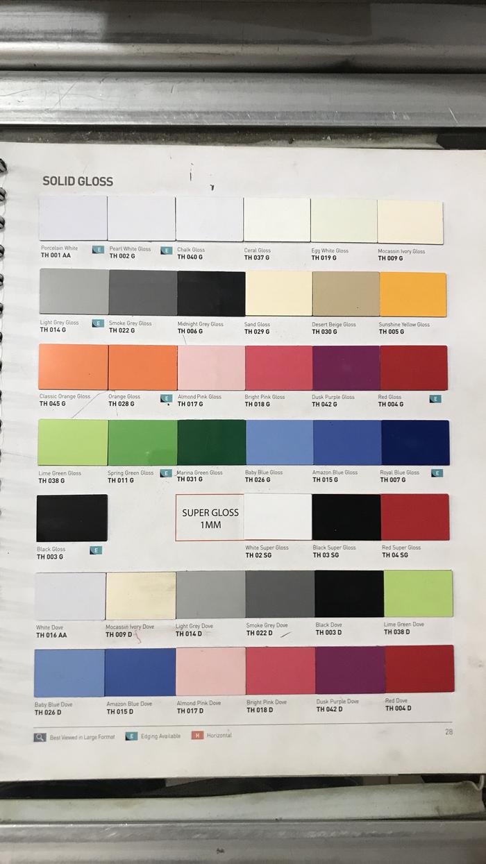 Jual TACO HPL WARNA POLOS / SOLID COLOR / KODE G / D - Kota Tangerang ...