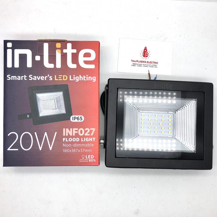 Jual LAMPU SOROT LED INLITE IN-LITE 20W 20 W 20WATT 20 WATT - Putih ...