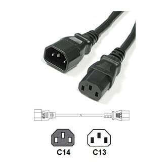 Jual Kabel power Output Ups Pdu to Server C13 to c14 16A 1.5mm 1 Meter ...