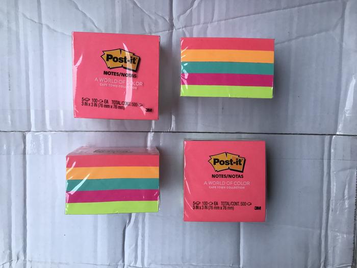 Jual POST IT 654 WARNA CUBE 3M ( 1 pak isi 5 pad ) - Jakarta Barat ...