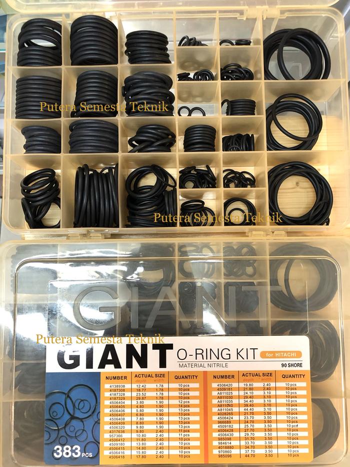 Jual GIANT for Hitachi Seals Nitrile O-Ring Service Kit Box oring set ...