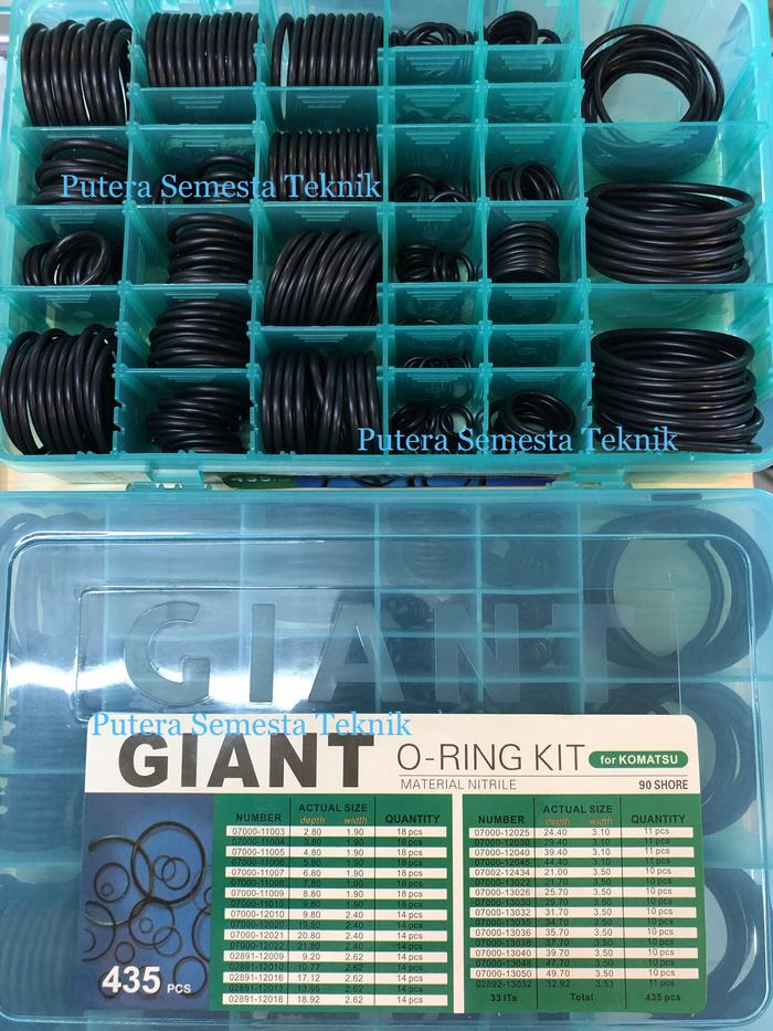 Jual GIANT for Komatsu Seals Nitrile O-Ring Service Kit Box oring set ...