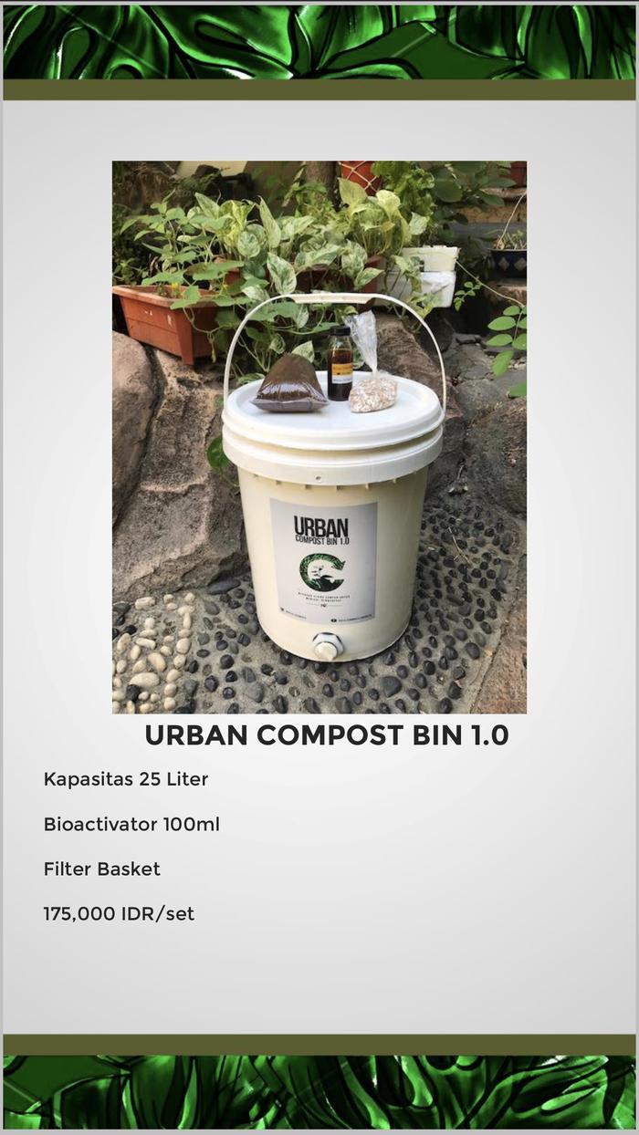 Jual Tong Kompos 25 liter komposter bin Hello zeroswaste - Kota ...