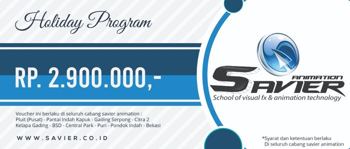Jual Edukasi Voucher Kursus 3D Animasi HOLIDAY PROGRAM - Jakarta Utara ...