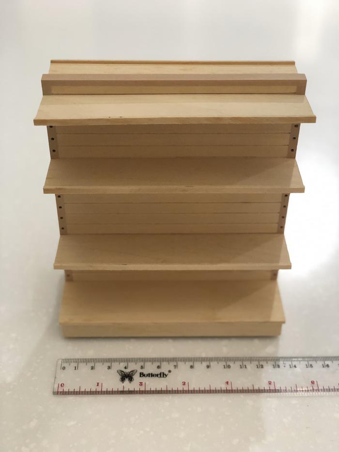 Jual Miniature Rak kayu rakit 2 muka / DIY Display Rack - Jakarta Utara ...