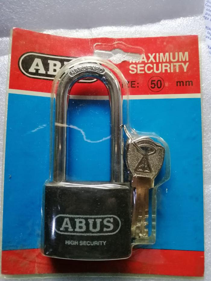 Jual Kunci Gembok Hitam 50 mm Leher Panjang Merk ABUS - Kota Bandung ...