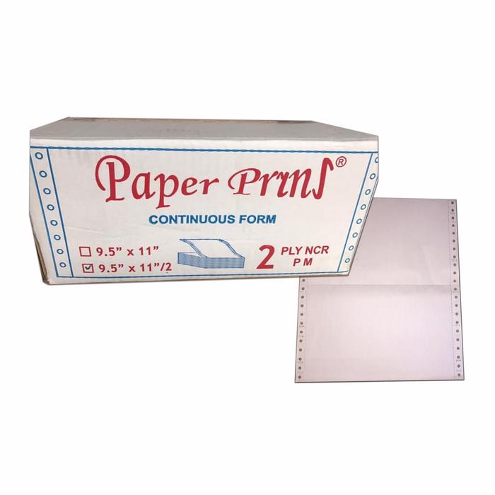 Jual paper print continuous 9.5 x 11/2 2 ply kertas continuous ...