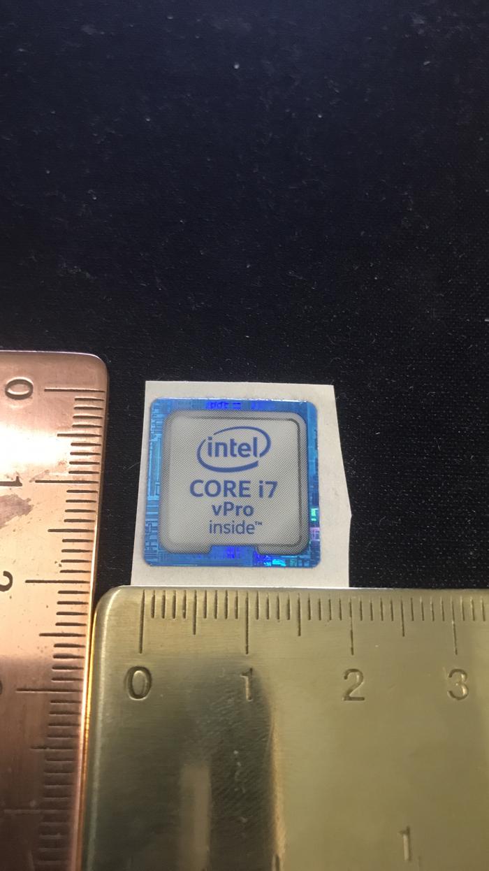 Jual Sticker stiker logo intel Core i7 vPro 6th gen ori - Kota ...