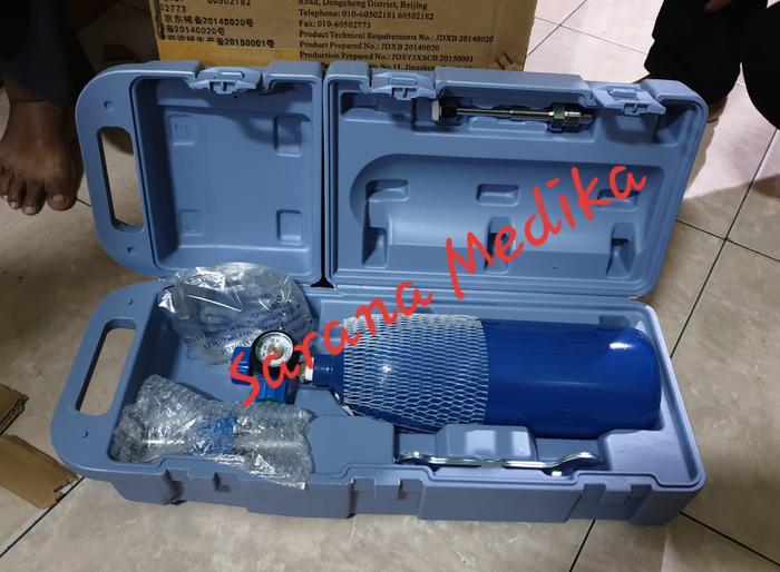 Jual Tabung oxygen portable case biru/Tabung Oksigen Traveling ...