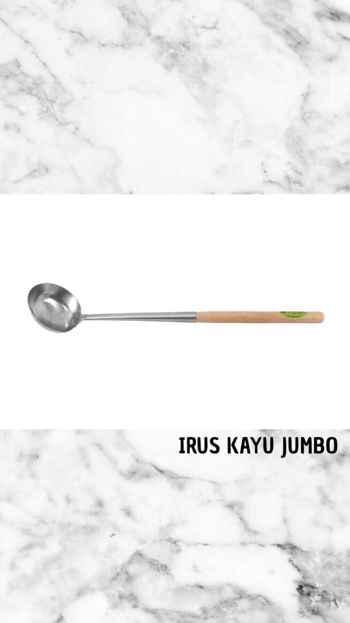 Jual IRUS STAINLESS / IRUS BESAR / GAGANG KAYU JUMBO ukuran 65 cm ...