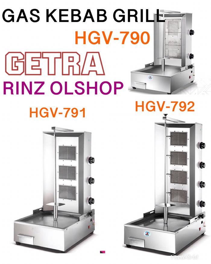 Promo HGV-790 GETRA GAS KEBAB GRILL LOW PRESSURE HGV790 NEW STAINLESS ...