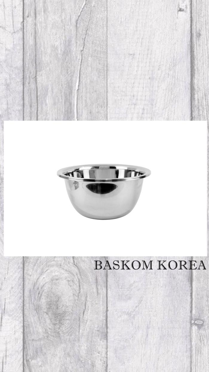 Jual BASKOM STAINLESS / MIXING BOWL / MANGKOK / BASKOM KOREA ukuran 26 ...