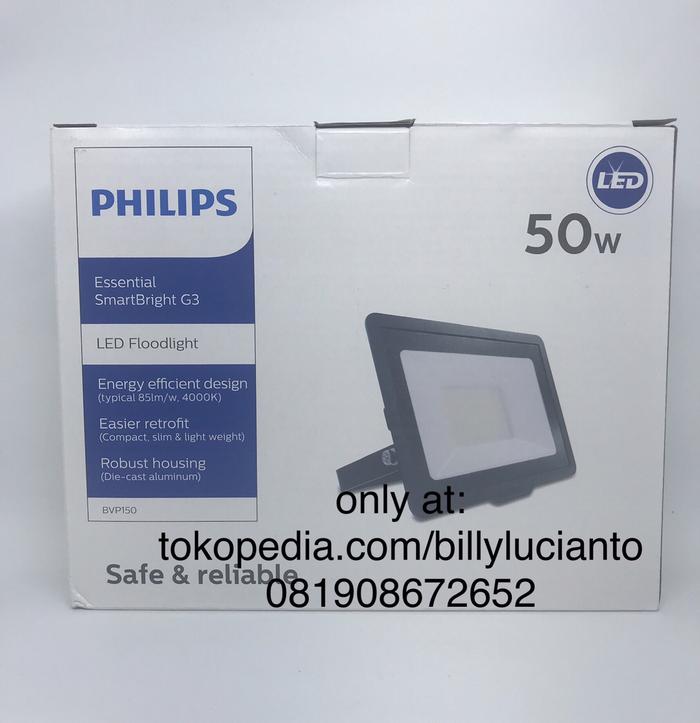 Jual Philips LED BVP150 50W ganti BVP135 Floodlight BVP 150 50 watt ...