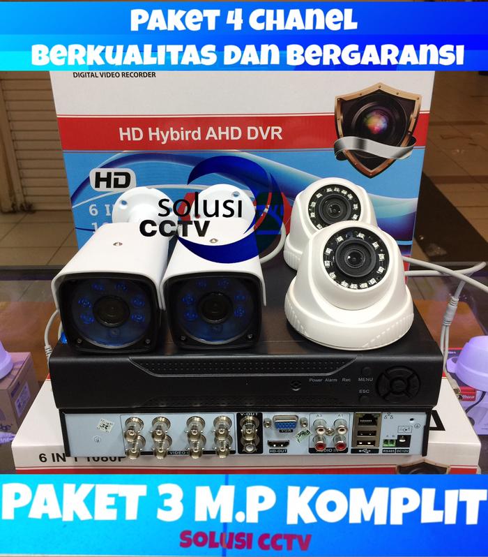 Jual Paket CCTV 8 Chanel 3MP / 4 Unit CCTV 3 Megapixel KOMPLIT HDD ...