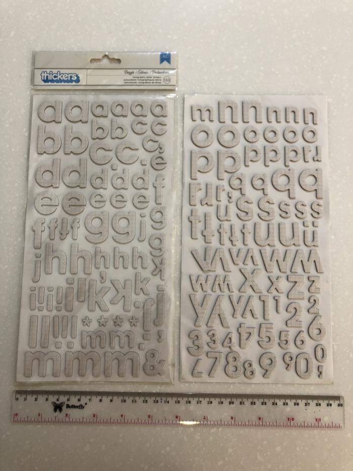 Jual Dazzle Holographic Letter Stickers / Alphabet Stickers - Jakarta ...