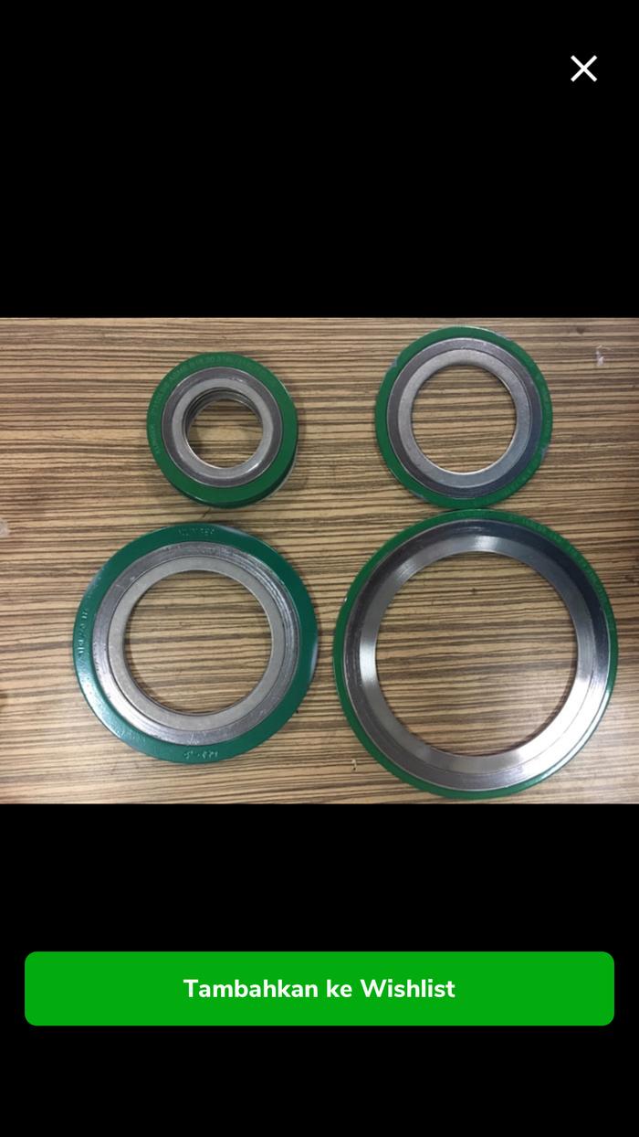 Jual Spiral Wound Gasket Ansi #600 4” Inch / SW Gasket / SWG KLINGER ...