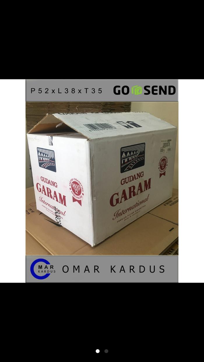 Jual Kardus Pindahan Bekas Rokok Gudang Garam Filter | P52 x L38 xT35cm ...