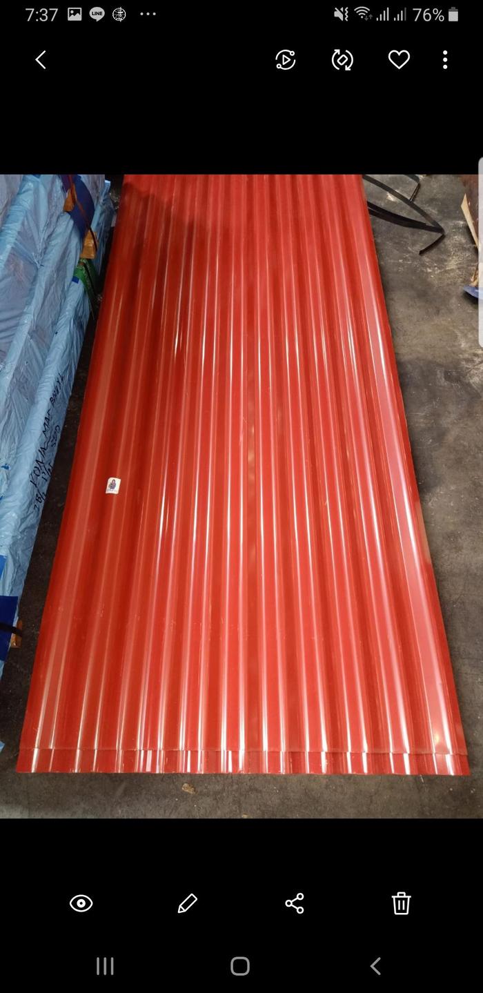 Jual Seng Gelombang Warna 80 Cm x 1.8 Mtr (Merah Bata, Merah Maron ...