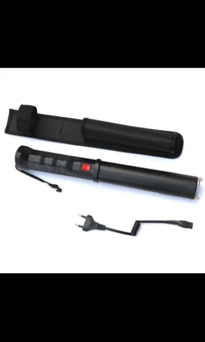 Jual Heavy Duty Electric Baton Stick w/ LED Flashlight for Defense ...