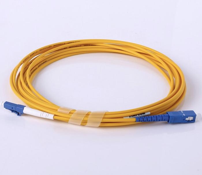 Jual SC LC / LC SC simplex singlemode 3 meter 9/125um patchcord fiber ...