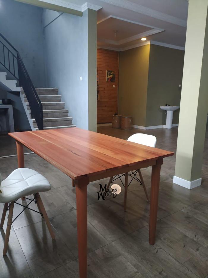 Jual Meja kayu solid set kursi custom - Kota Surabaya - Malino wood ...