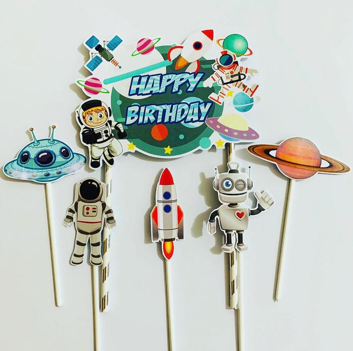 Jual Astronot Roket Topper Cake Birthday / Hiasan Kue Ulang Tahun ...