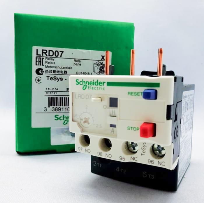 Jual TOR / Thermal Overload Relay Schneider LRD07 1.5A - 2.5A - Kota ...