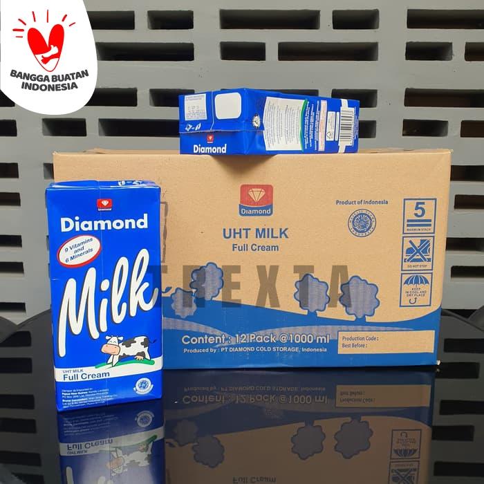 Jual SUSU UHT DIAMOND FULL CREAM MILK - 1KARTON - Jakarta Barat - trextashop | Tokopedia