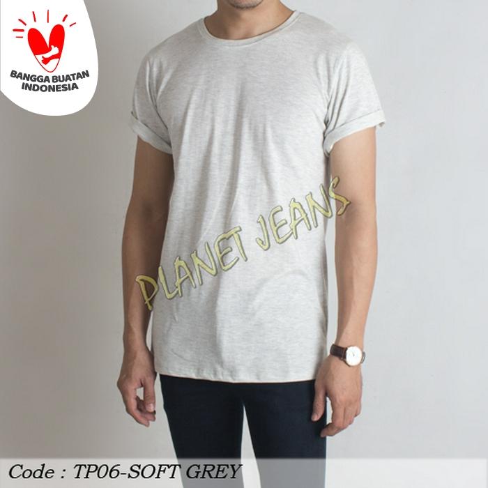 Jual Baju kaos polos cowok / kaus polosan oneck pria warna abu misty ...