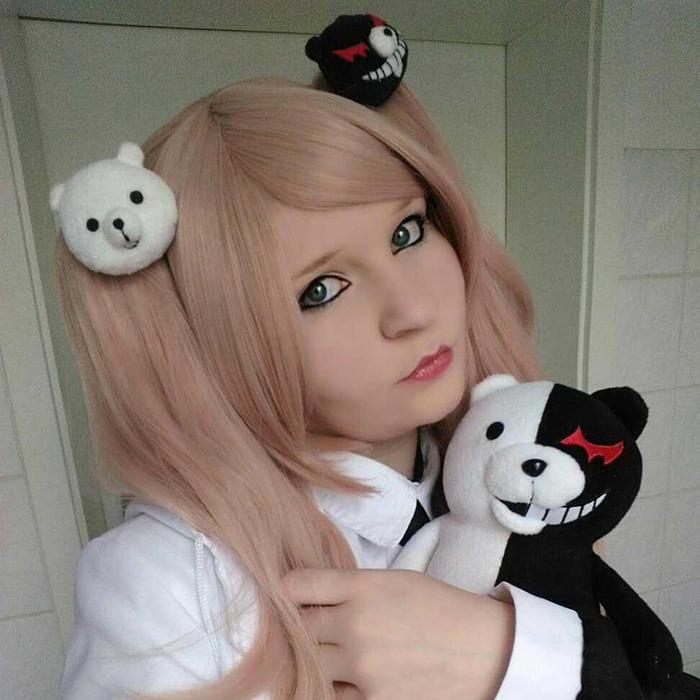 Jual Anime Cosplay Danganronpa: Junko Enoshima Hair Accessories Hair ...